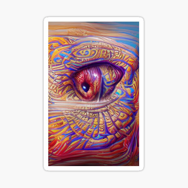 "Alex Grey Eye (fan art)" Sticker for Sale by MetaKobayashi | Redbubble