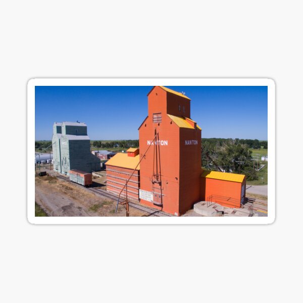 "Nanton Grain Elevators" Sticker by ianmark | Redbubble