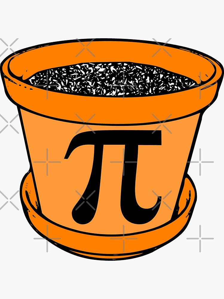 "Pot Pie, Pi Visual Pun, for Pi Day" Sticker by GeminiSq | Redbubble