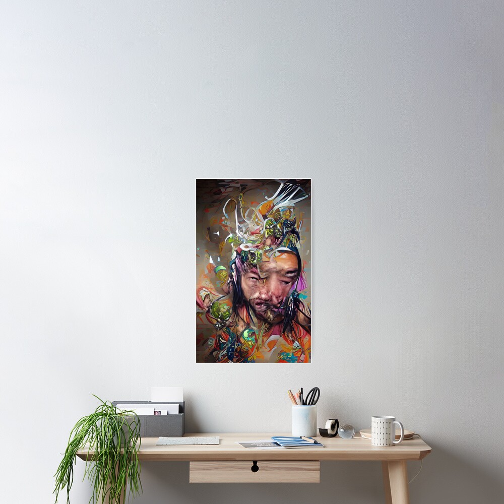 "David Choe in a World of his own Painting" Art Board Print for Sale by ...
