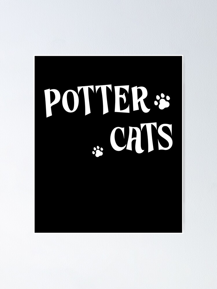 "Potter Cats Harry Pawter" Poster for Sale by KA-shirts | Redbubble