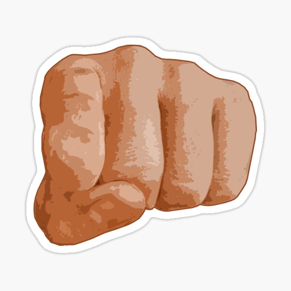 "Stylized Fist" Sticker by janraydesigns | Redbubble