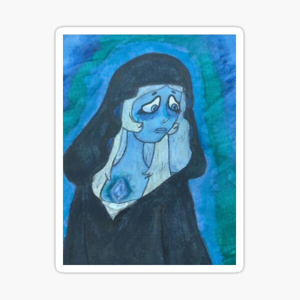 "Blue Diamond Weeping" Sticker by genesisarts21 | Redbubble