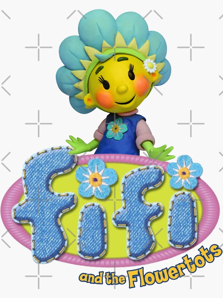 "Fifi and the flowertots" Sticker for Sale by shining-art | Redbubble