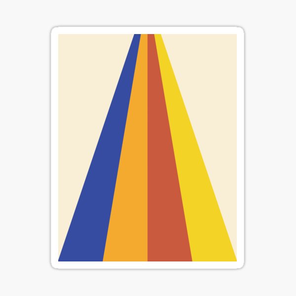 "70s Retro Stripes" Sticker by VintageRetroDep | Redbubble