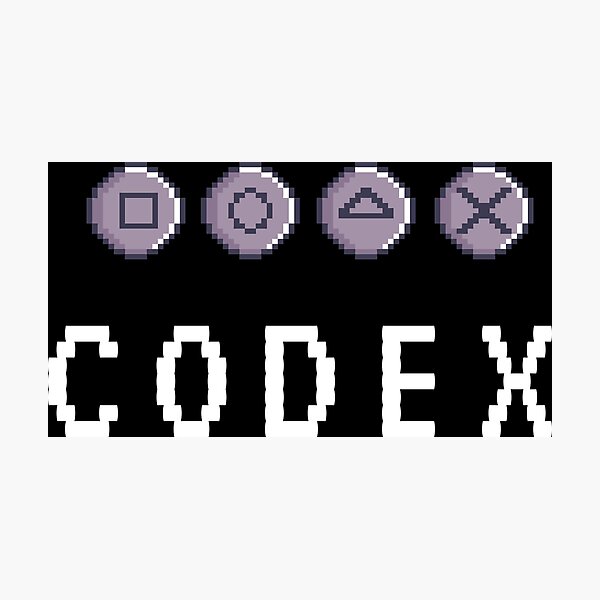 Lámina fotográfica « Codex Gamer Juegos Controlador Símbolo Detener ...