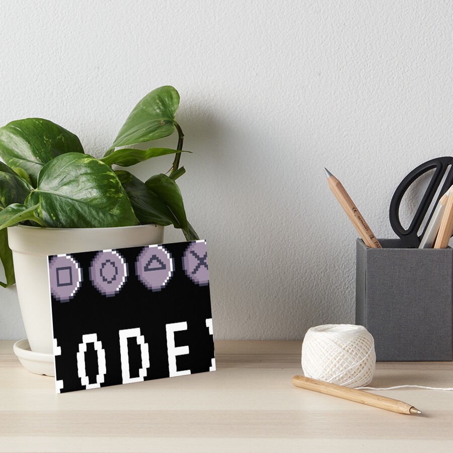" Codex Gamer Games Controller Symbol Stop Hacker Quit pixel" Art Board ...