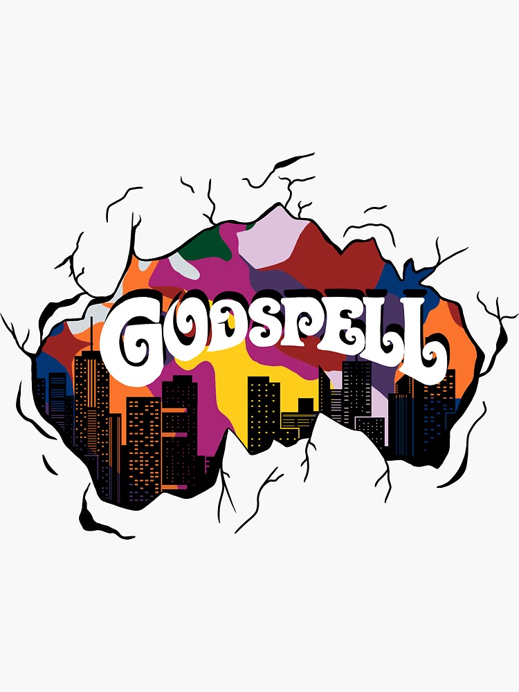 "Godspell" Sticker for Sale by r-hughes1014 | Redbubble