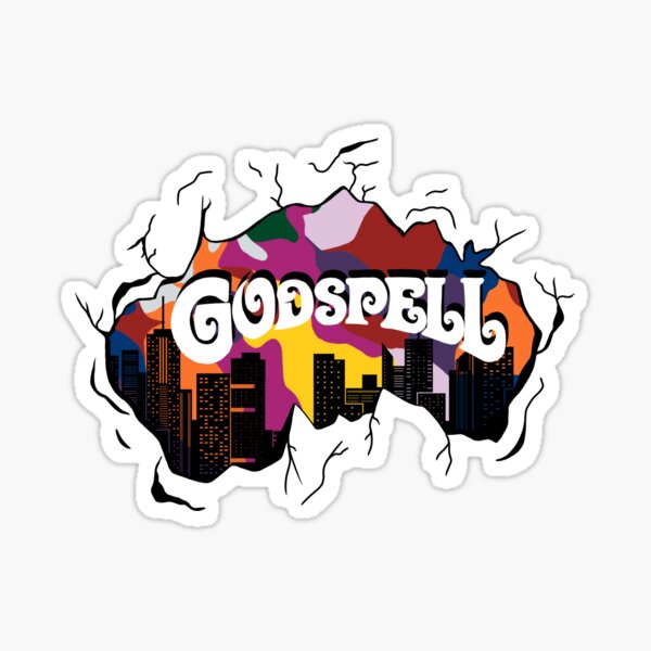 "Godspell" Sticker for Sale by r-hughes1014 | Redbubble