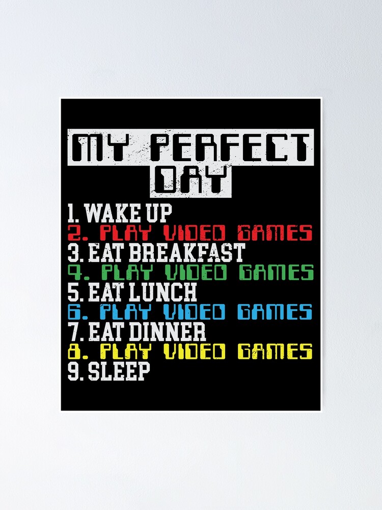 "Funny Gamer Quote, Gamers Perfect Day ,Cool Gamers saying for the best ...