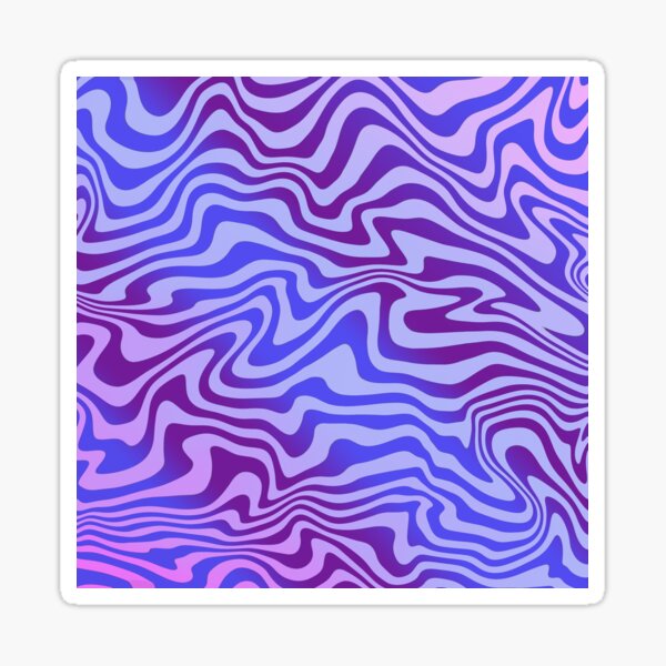 "Gradient Retro Abstract Liquid Swirl " Sticker by PhotooTwist | Redbubble