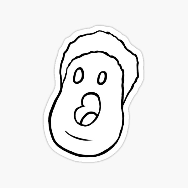 "not a pog face" Sticker by DragonKnight947 | Redbubble