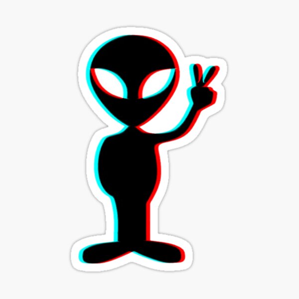 "3D alien full body" Sticker by silviestarlight | Redbubble