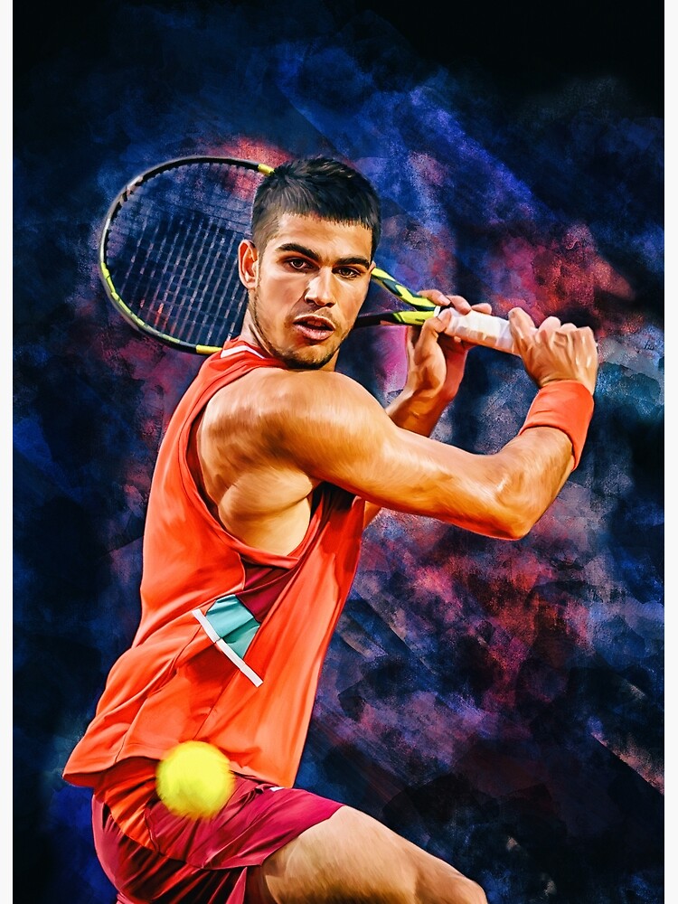 Poster « Carlos Alcaraz d'Espagne joue slice à Rio de Janeiro 2022 ...