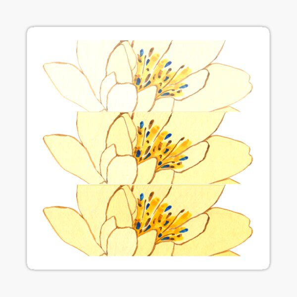 "Feeling yellow mellow" Sticker for Sale by LMKR | Redbubble