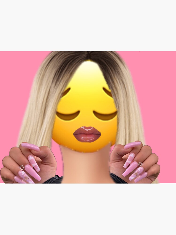 "Yass queen emoji ?" Sticker for Sale by celeste-i4l | Redbubble
