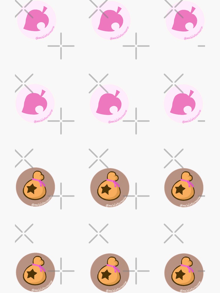 "ACNH pink sticker pack" Sticker by ashleighm30 | Redbubble