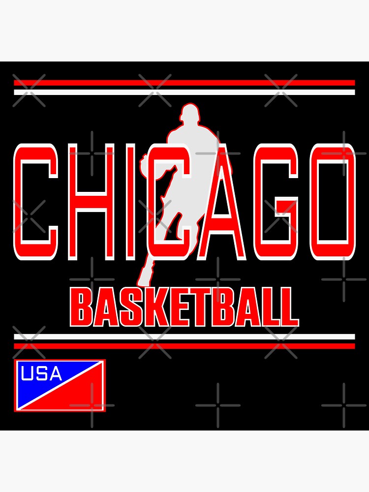 " Chicago basketball logo" Sticker by NFGDesigns | Redbubble