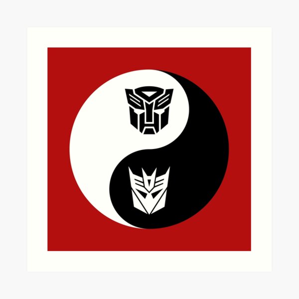 "Autobot and Deception Transformer Logo" Art Print for Sale by ...
