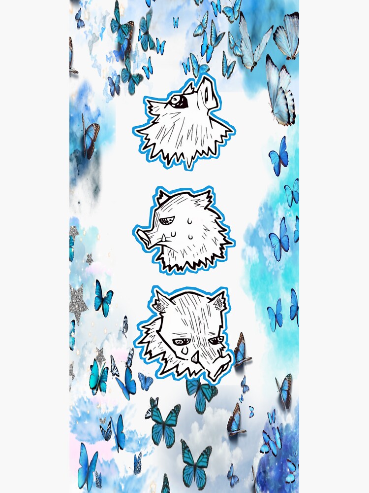 "Cute Inosuke Manga Art" Sticker by TheNikkiSticky | Redbubble