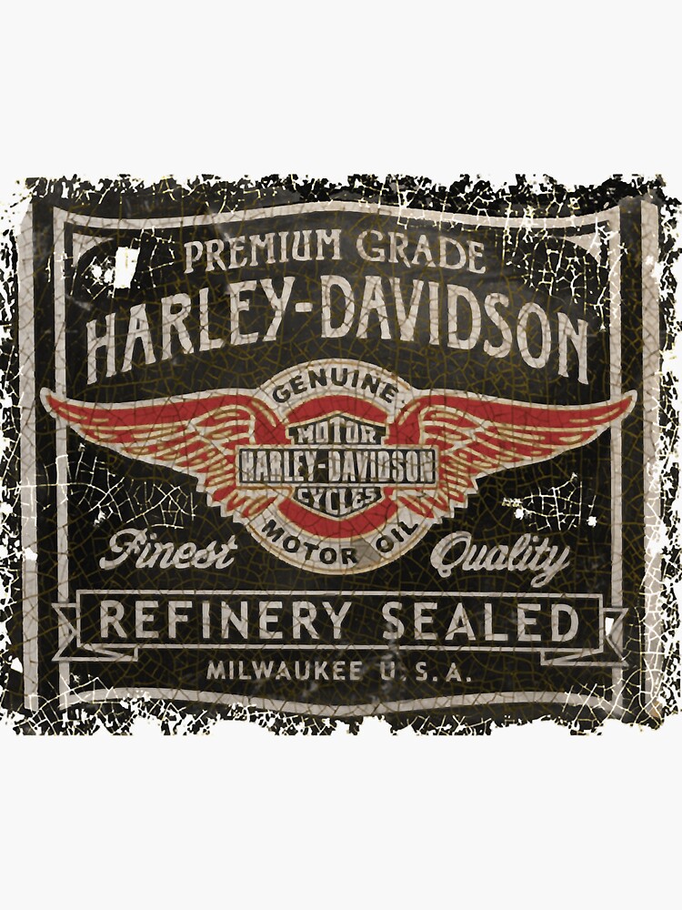 "Vintage American Motorcycle Oil Classic" Sticker for Sale by ...