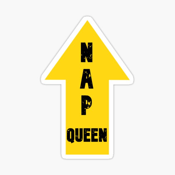 "National Napping Day, Nap Queen" Sticker for Sale by ANOUDA | Redbubble