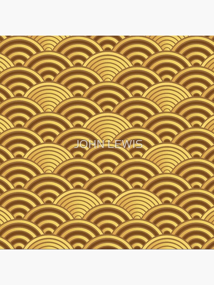 "Moss Gold Yellow seigaiha japanese wave pattern" Poster for Sale by ...