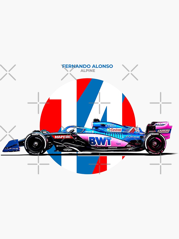 "Fernando Alonso 2022" Sticker for Sale by fanaction | Redbubble
