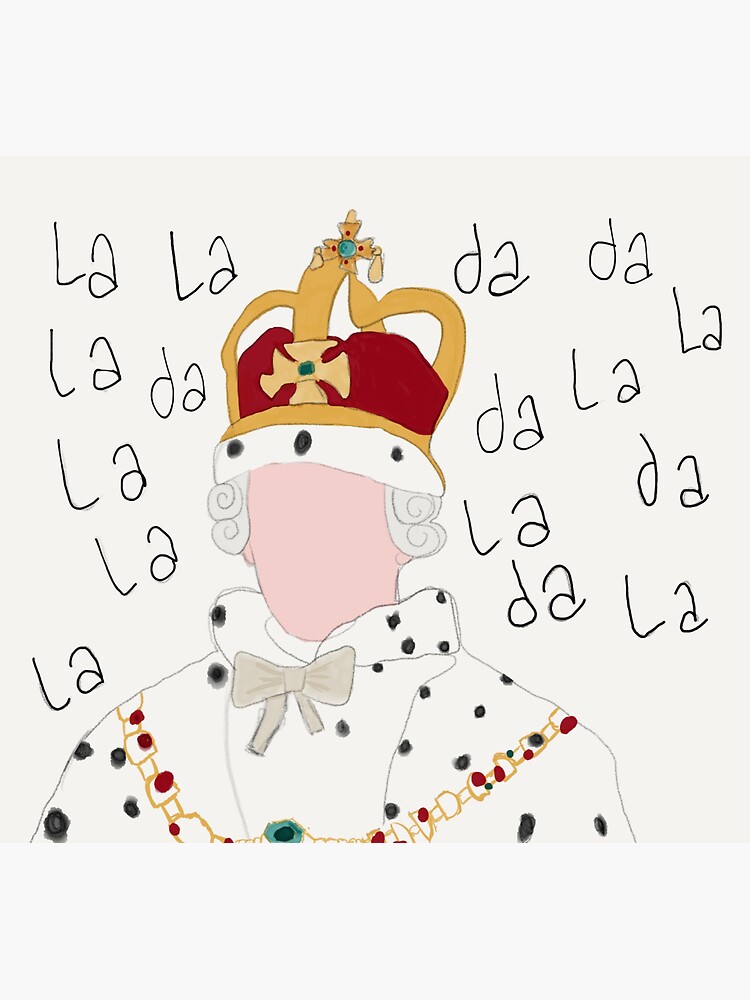 "King George (Hamilton)" Sticker by katelandia | Redbubble