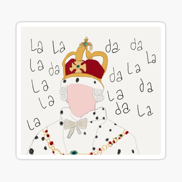 "King George (Hamilton)" Sticker by katelandia | Redbubble