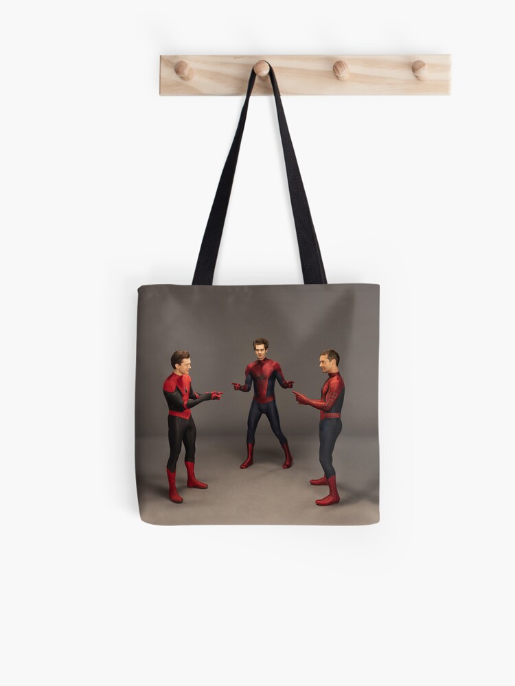 "Three Pointing Spiders Meme" Tote Bag for Sale by ridiculouis | Redbubble