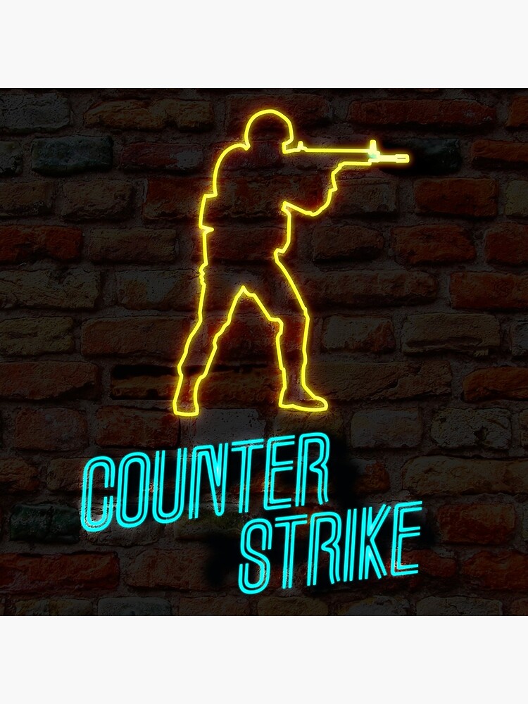"Counter Strike CSGO Neon Sign" Art Print by AdamChappers | Redbubble