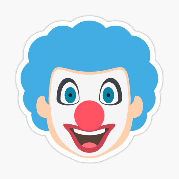 "Clown Emoji" Sticker by roarr | Redbubble