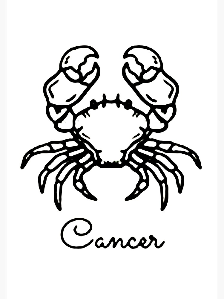 Cancer Zodiac Sign Poster For Sale By Donya Adel Redbubble