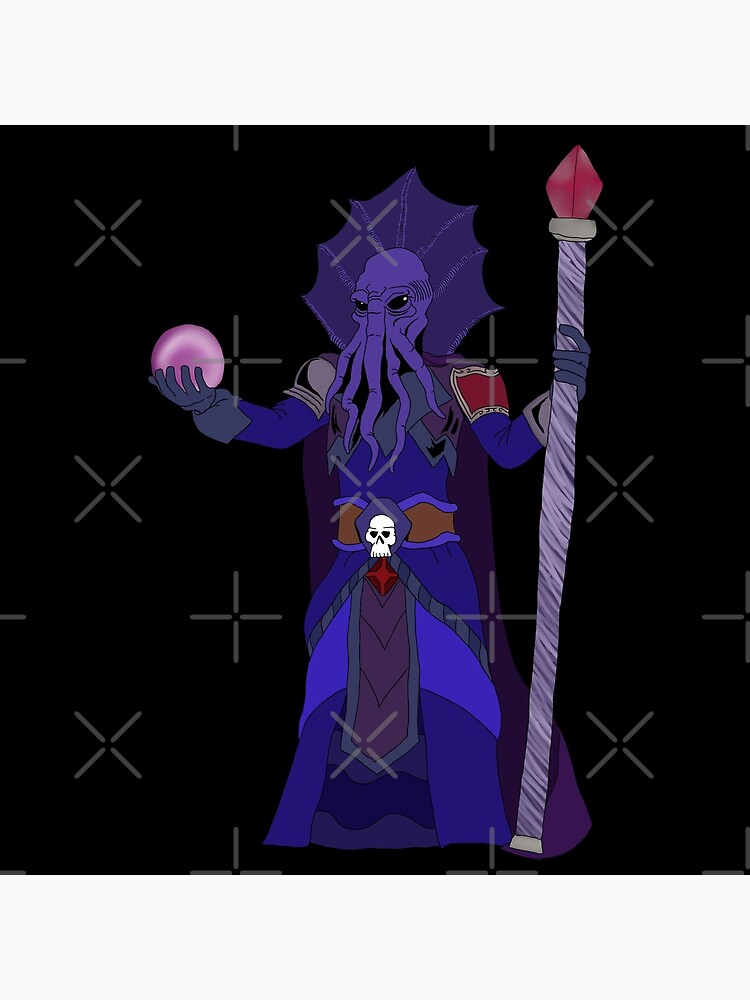 Dnd Mind Flayer Metal Print For Sale By Black Orc Redbubble