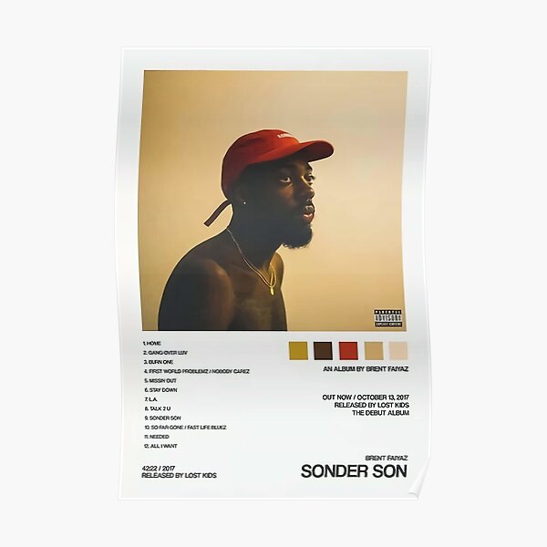 "Sonder Son Album Cover Poster" Poster by parisrobby | Redbubble