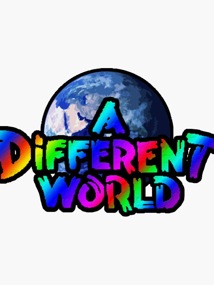 "A Different World color" Sticker by JerrodKohler | Redbubble