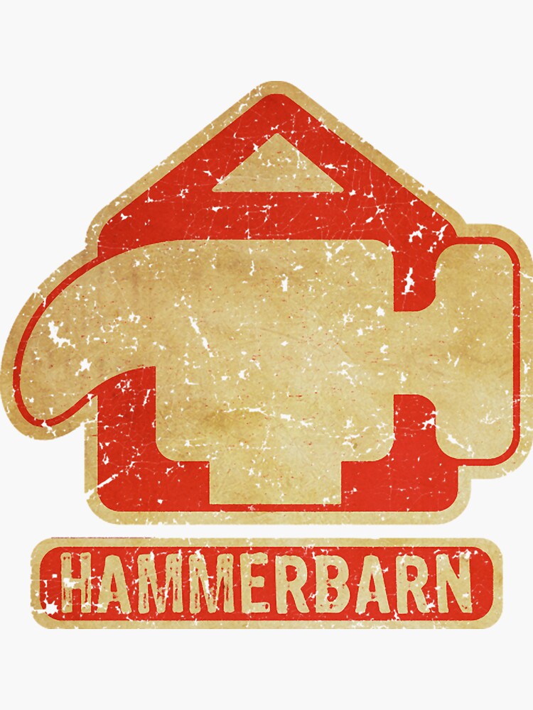 "Retro Hammerbarn" Sticker for Sale by TrakCha255 | Redbubble