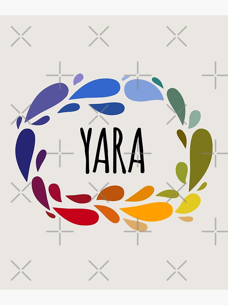 "Yara Name Cute Colorful Gift Named Yara" Poster by kindxinn | Redbubble