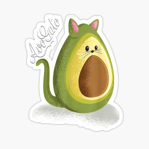 Avogato Cat Avocado Cinco De Mayo Cinco De Meow Sticker By