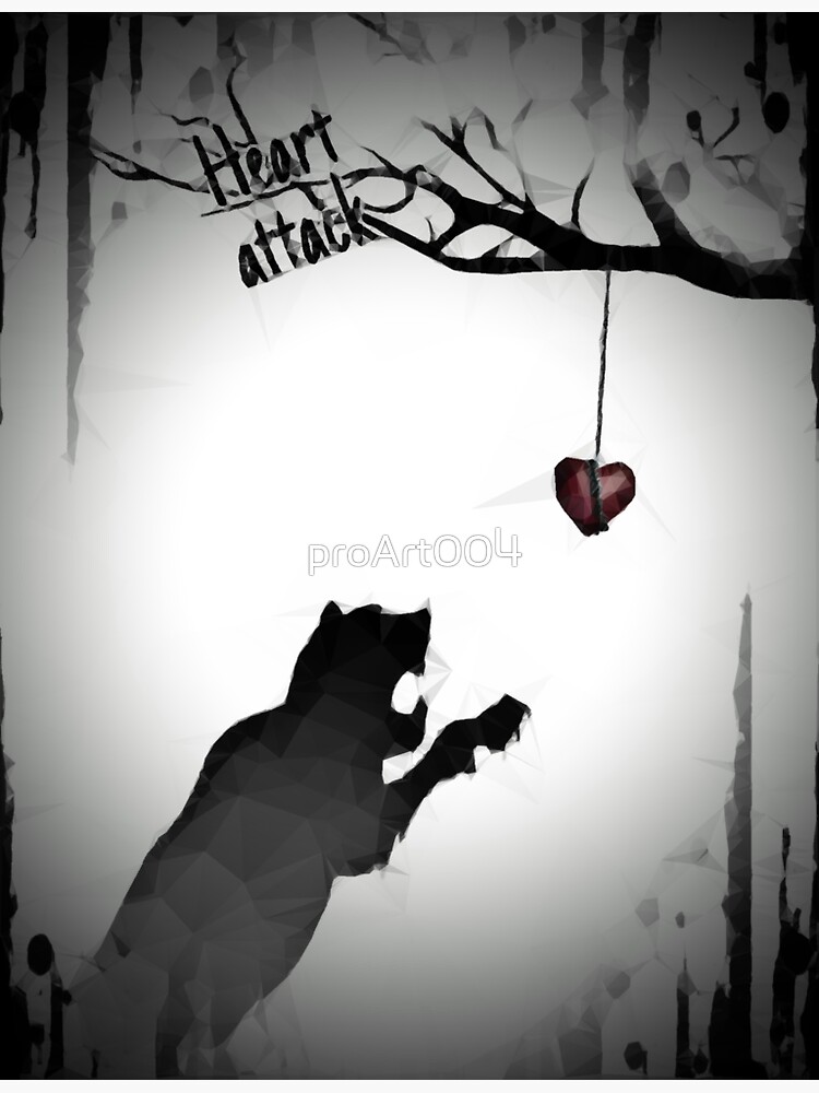 "Heart attack " Sticker for Sale by proArt004 | Redbubble