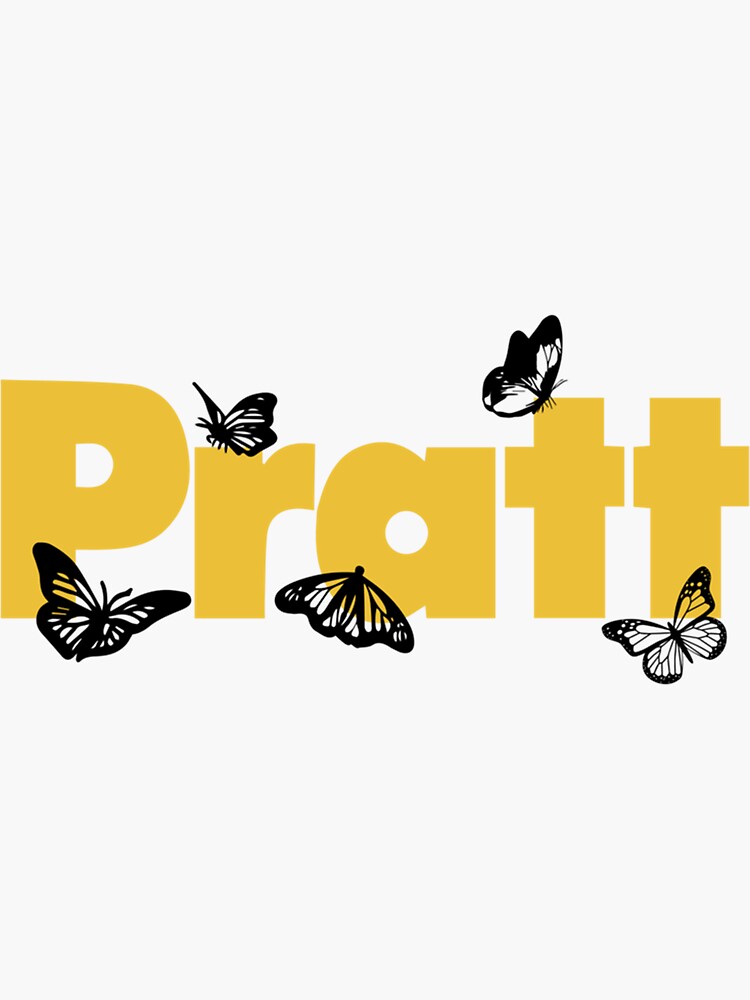 "Pratt Institute Butterfly Logo Classic T-Shirt" Sticker by ...