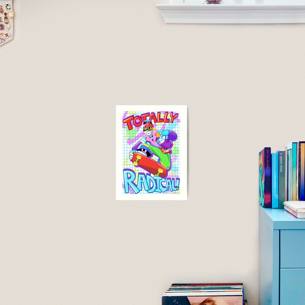 "Totally Radical" Art Print for Sale by CrayonQueen | Redbubble
