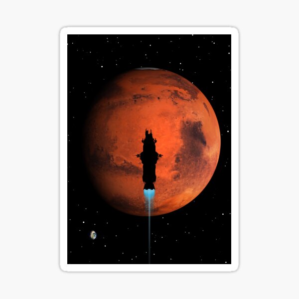 "Rocinante Silhouette Poster" Sticker by My-Digital-Mind | Redbubble