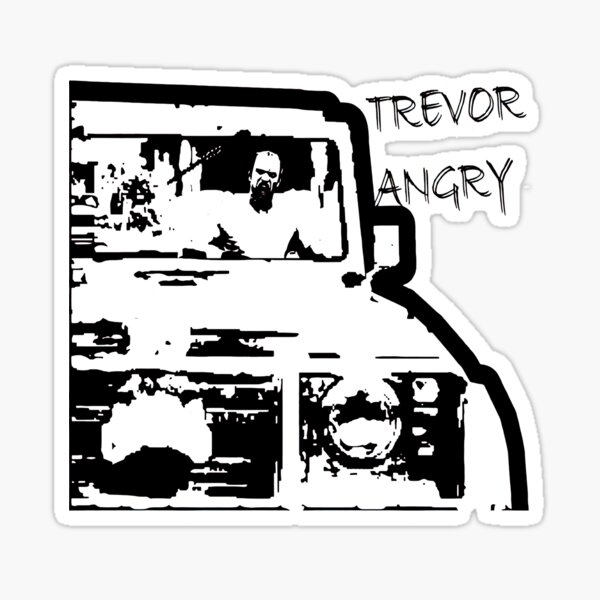"GTA Travor" Sticker by Hijsgdh45sg | Redbubble