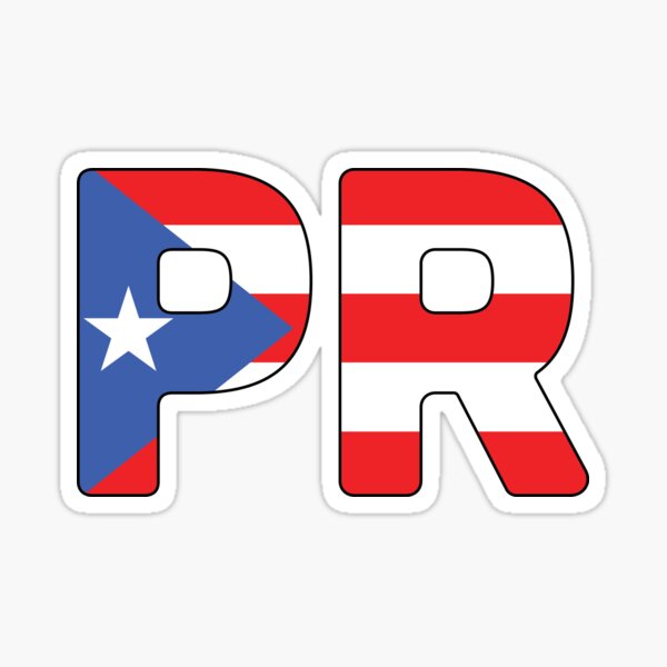 Pegatina «Bandera de PR» de snxworld | Redbubble