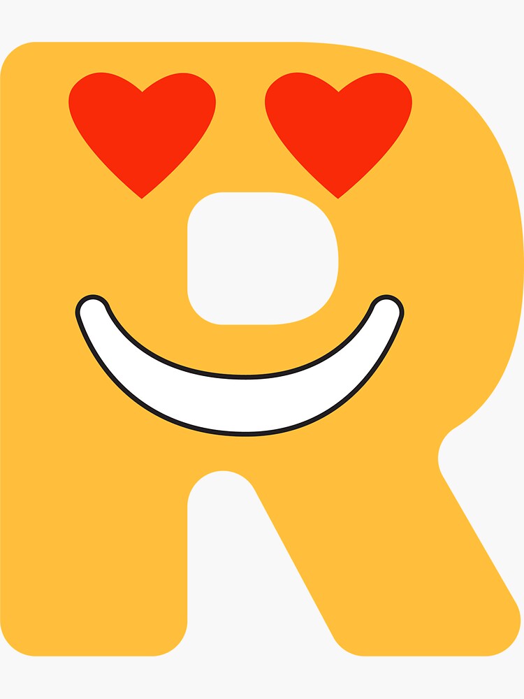 " funny custom emoji letter R" Sticker by HasnaaStore | Redbubble