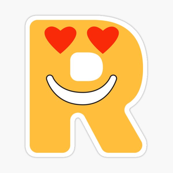" funny custom emoji letter R" Sticker by HasnaaStore | Redbubble
