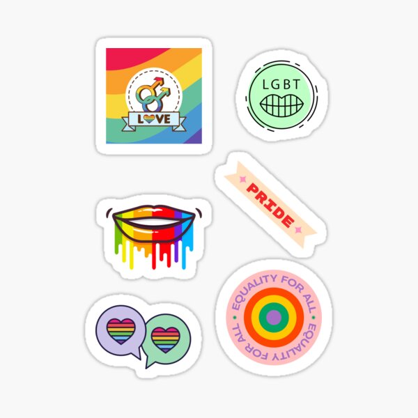 "Pride Sticker Pack" Sticker for Sale by jillatjasper | Redbubble