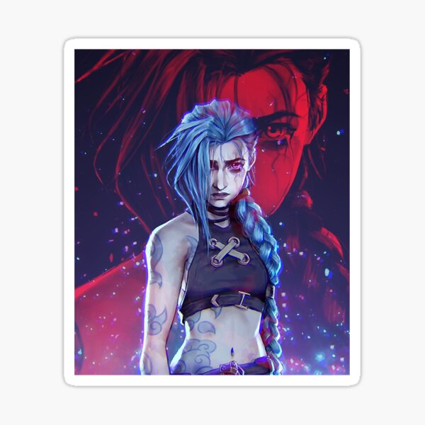 "poster jinx arcane" Sticker by JoanJan0 | Redbubble
